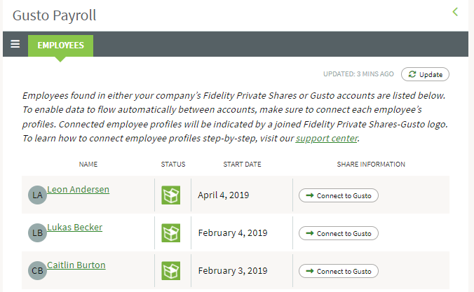 Connecting Employee Accounts and Managing Information with the Gusto Integration – Support Center