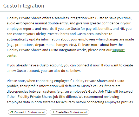 Setting Up the Gusto Integration – Support Center