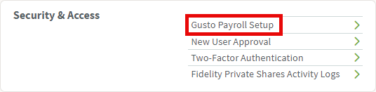Setting Up the Gusto Integration – Support Center