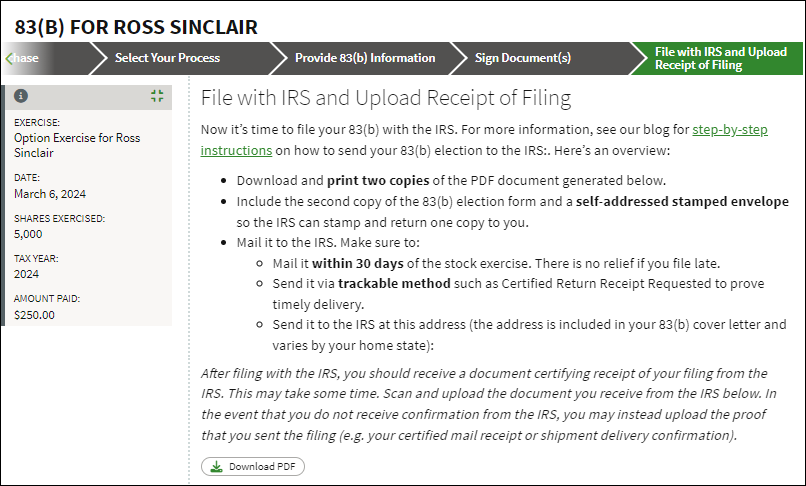 83(b) Elections - General Information and Instructions – Support Center