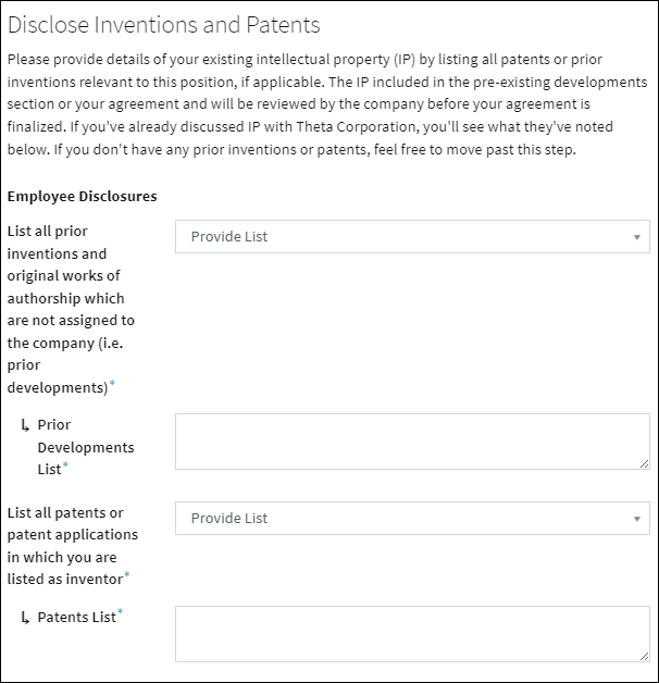 IP Disclosures for Employees – Support Center