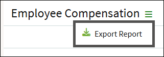Employee Compensation Report – Support Center